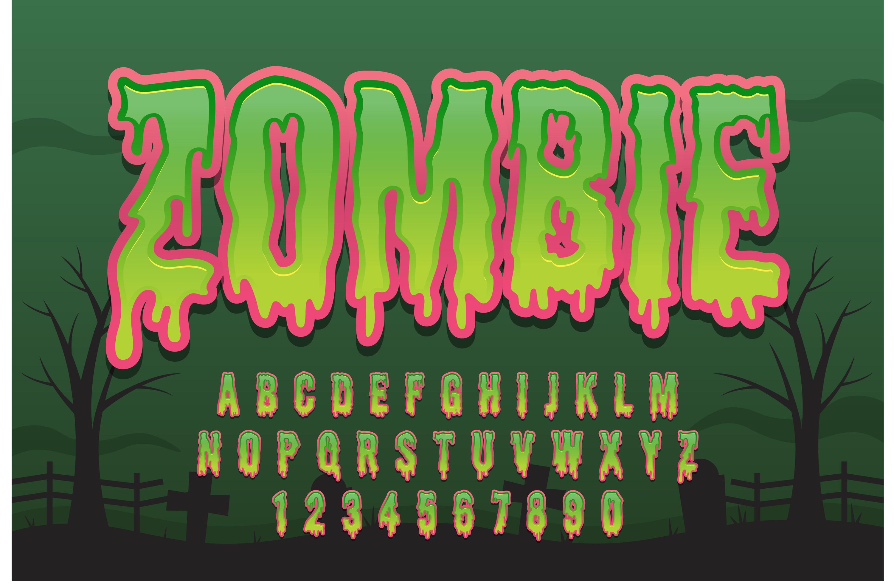 Zombie Font, Font, PNG, SVG, Zombie, Halloween - Etsy