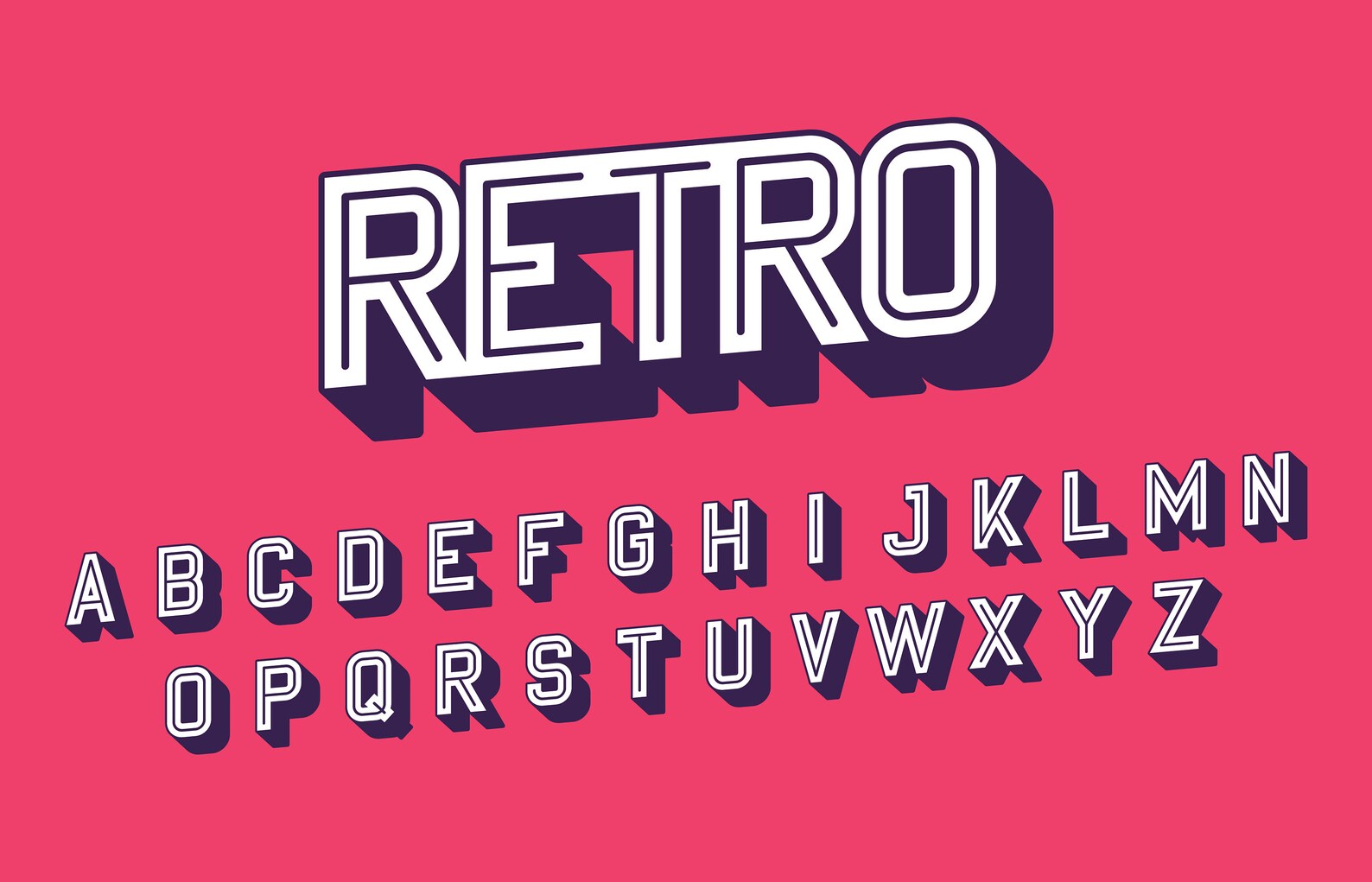 RETRO FONT PNG, Vintage Letters Png, Retro Clipart, Retro Alphabet Png ...