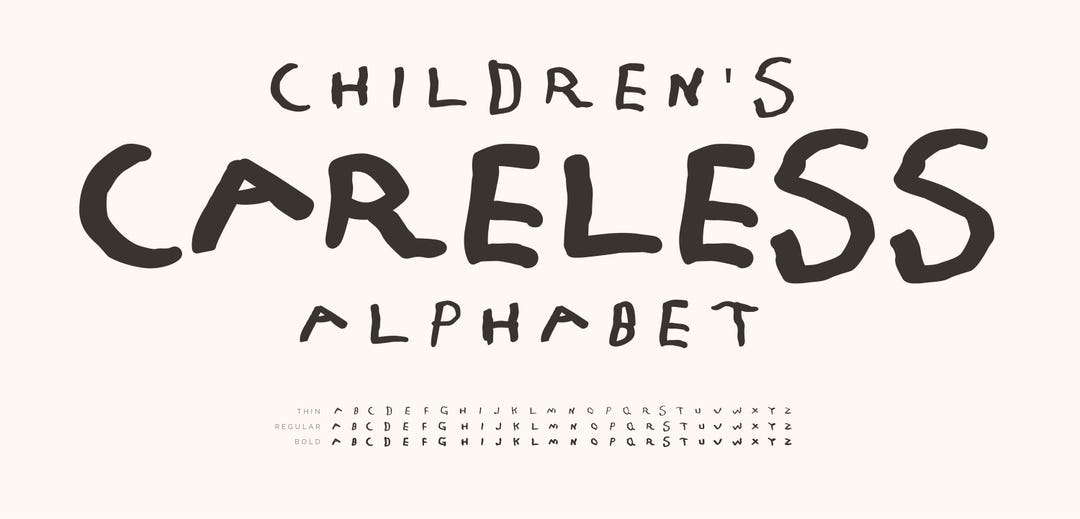 Careless Font, PNG, SVG, Children Font, Handwritten Font - Etsy