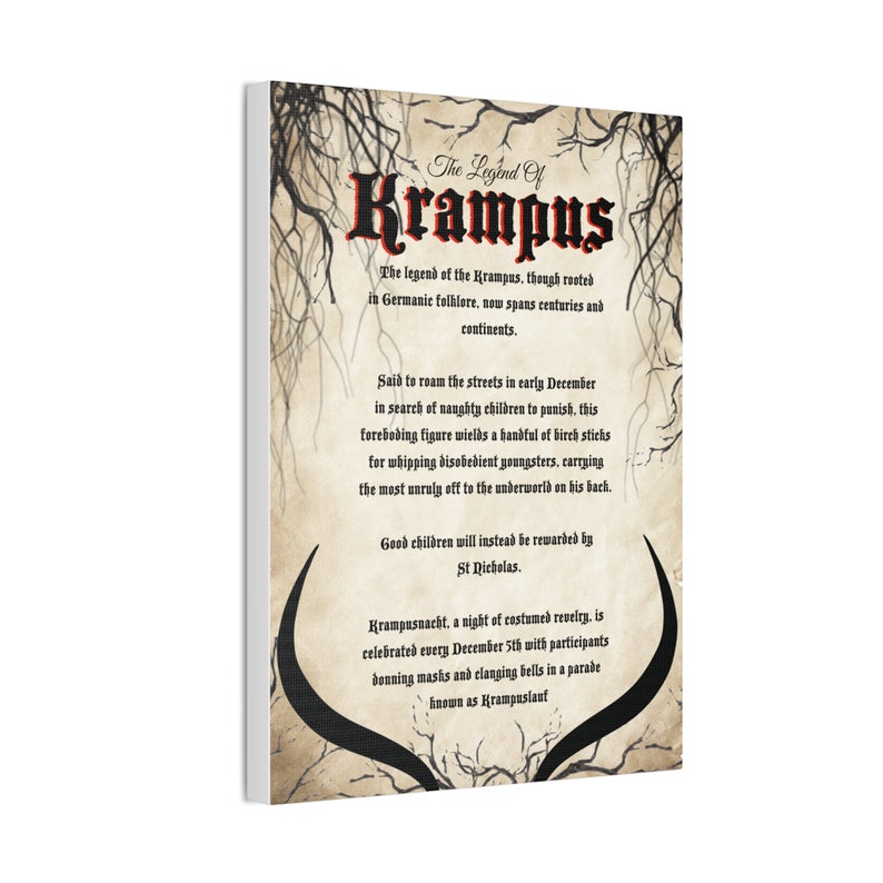 Legend of Krampus Canvas - Etsy
