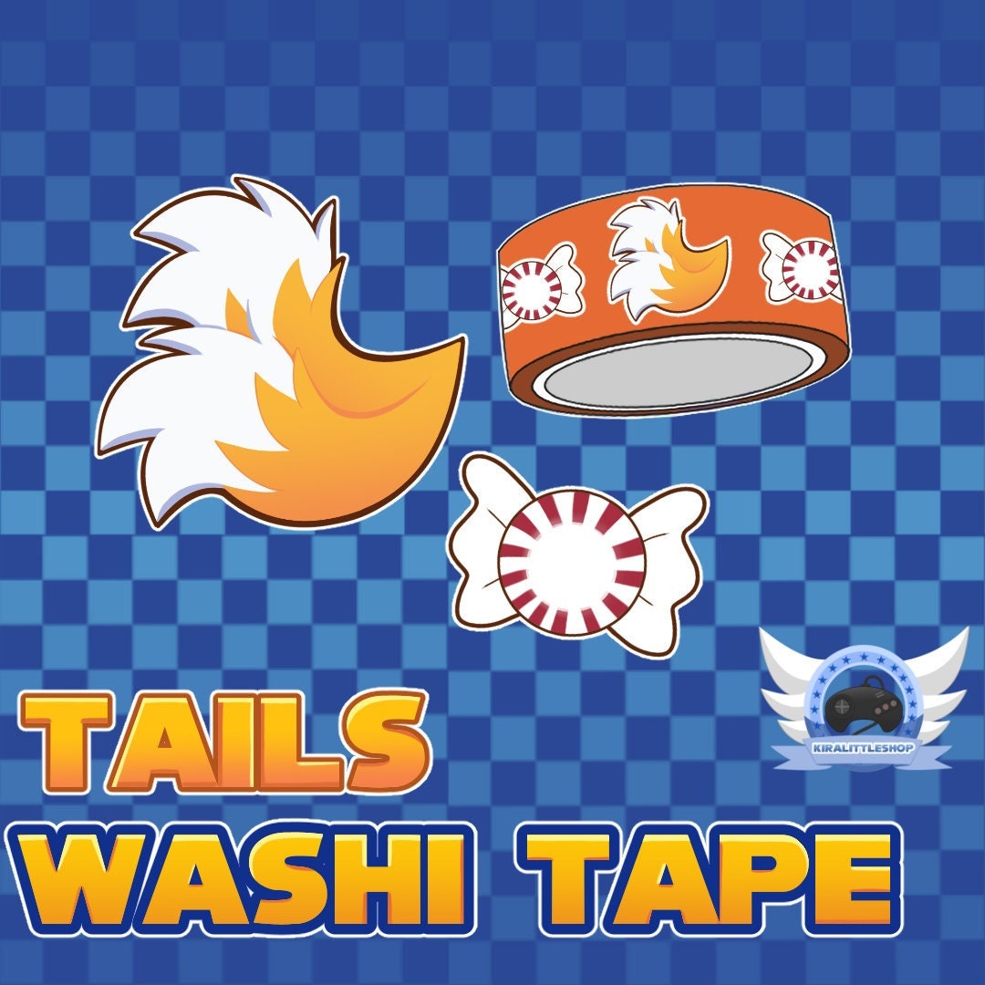Miles tails Prower Washi Tape - Etsy
