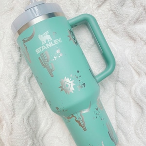 40oz Stanley Tumbler | Aztec Southwestern Stanley Tumbler | Engraved ...