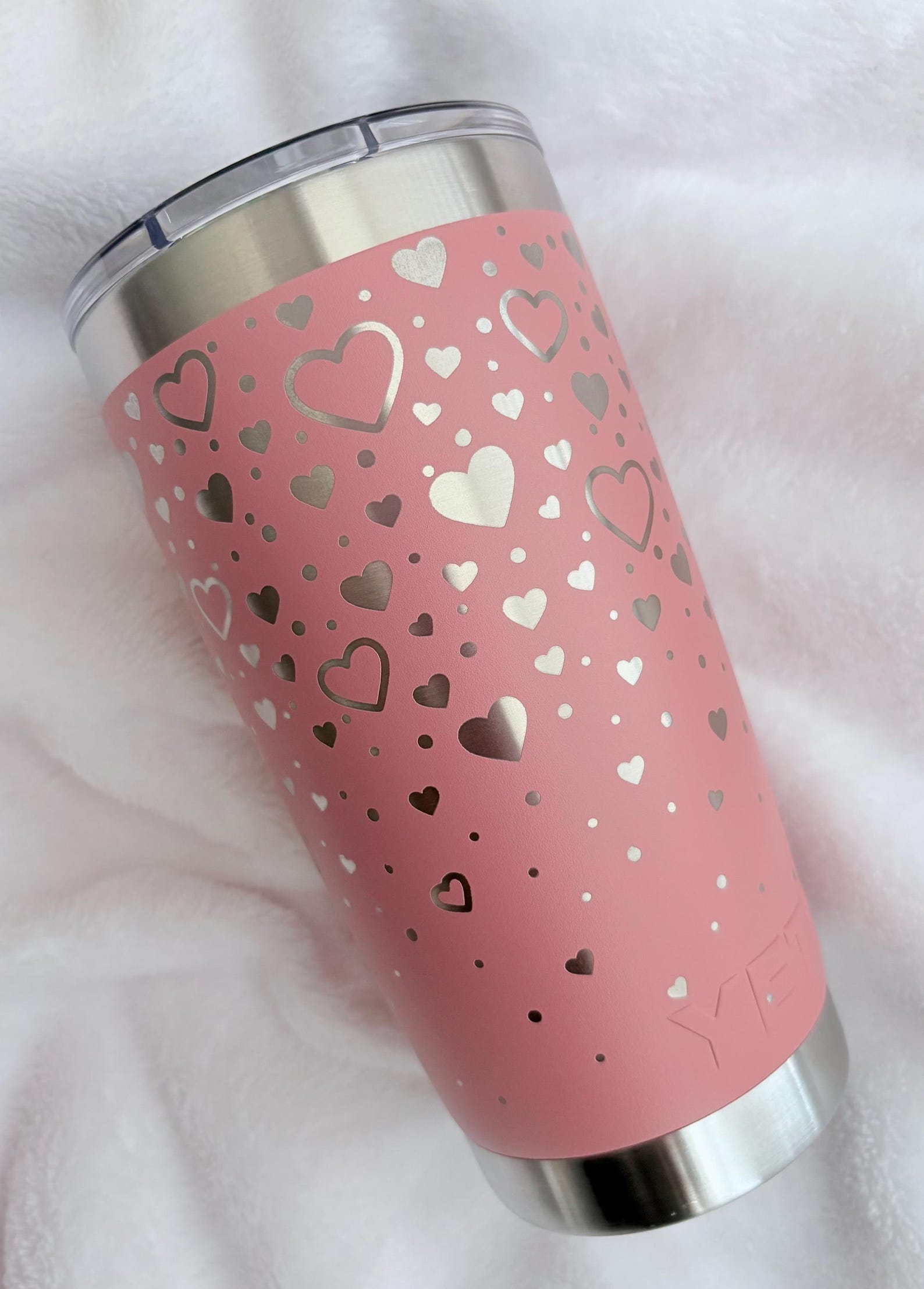 20oz Engraved Yeti Rambler| 20oz Valentine Tumbler | 20oz Hearts Shower ...