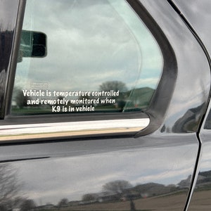 Vehicle is Temp Controlled Sticker for Car - Etsy