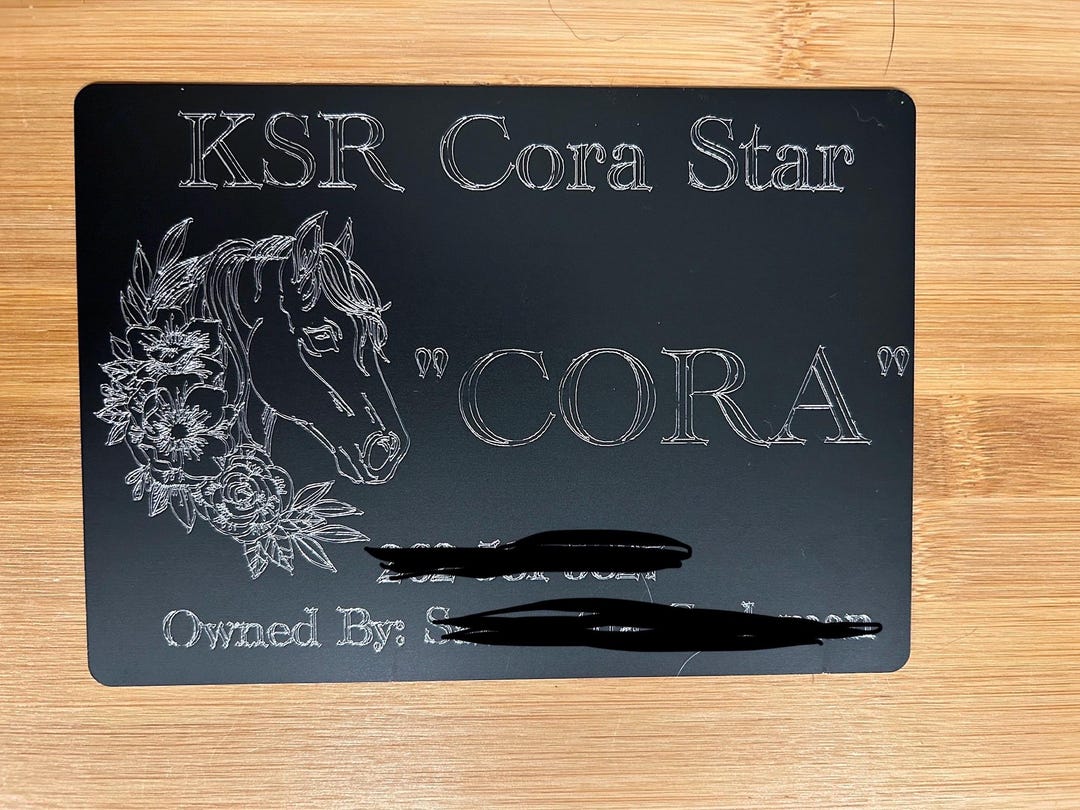 Custom Stall Plate - Etsy