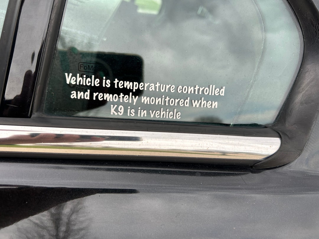 Vehicle is Temp Controlled Sticker for Car - Etsy