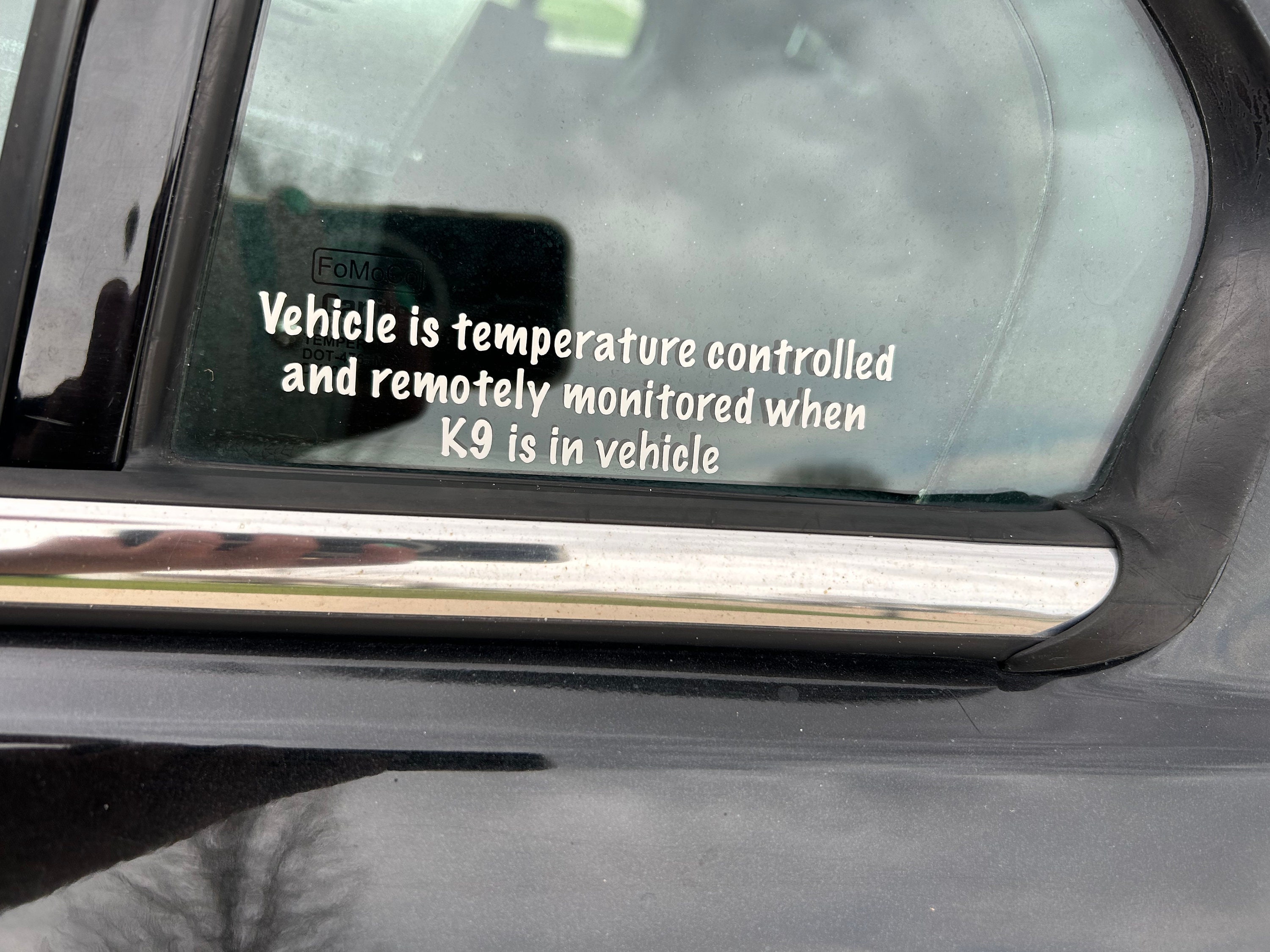 Vehicle is Temp Controlled Sticker for Car - Etsy
