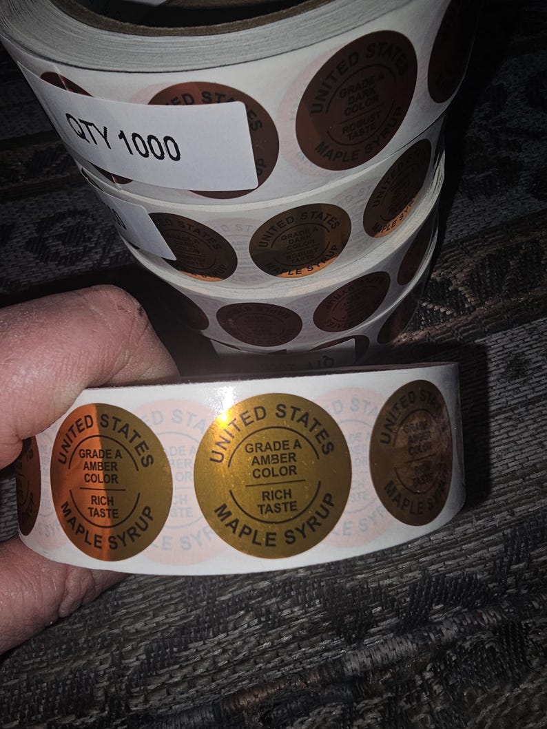 Grade A Maple Syrup Labels - Etsy
