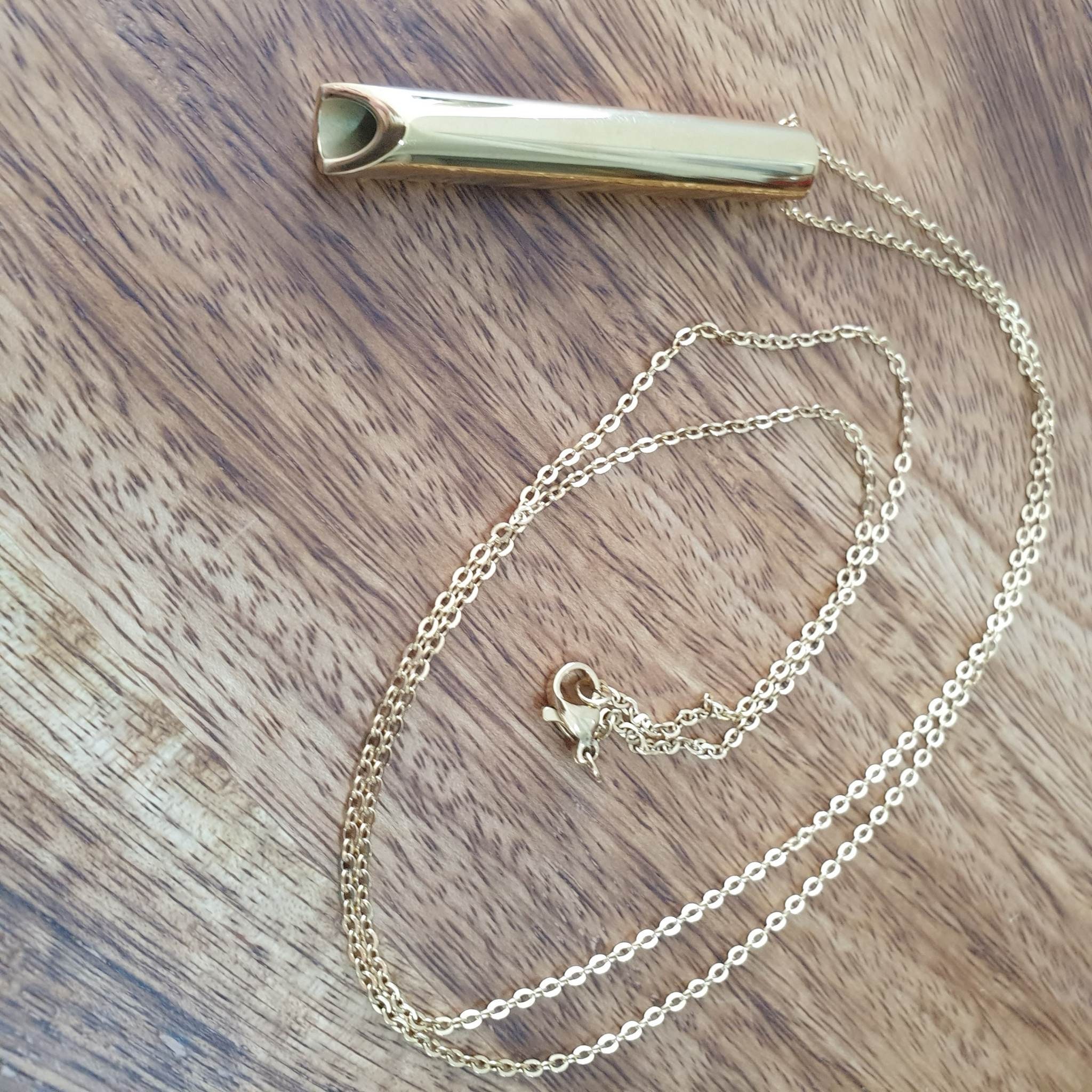 Meditation Whistle Anxiety Relief Breathing Necklace - Etsy