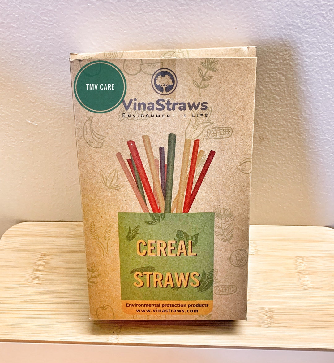 Biodegradable Cereal Straws, Individually Wrapped, 6mm, 100 Counts - Etsy