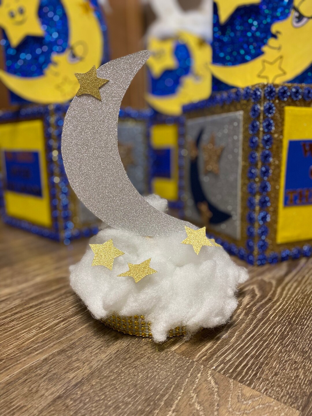 Moon and Star Centerpieces | Props | Twinkle Twinkle Little Star | Baby ...
