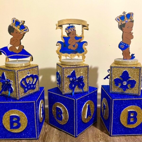Prince Baby Shower Centerpieces - Etsy