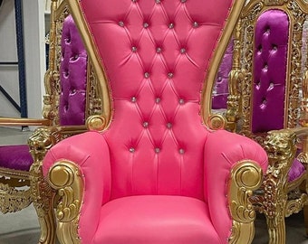 Pink Throne Chair - Etsy