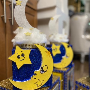 Moon and Star Centerpieces | Props | Twinkle Twinkle Little Star | Baby ...