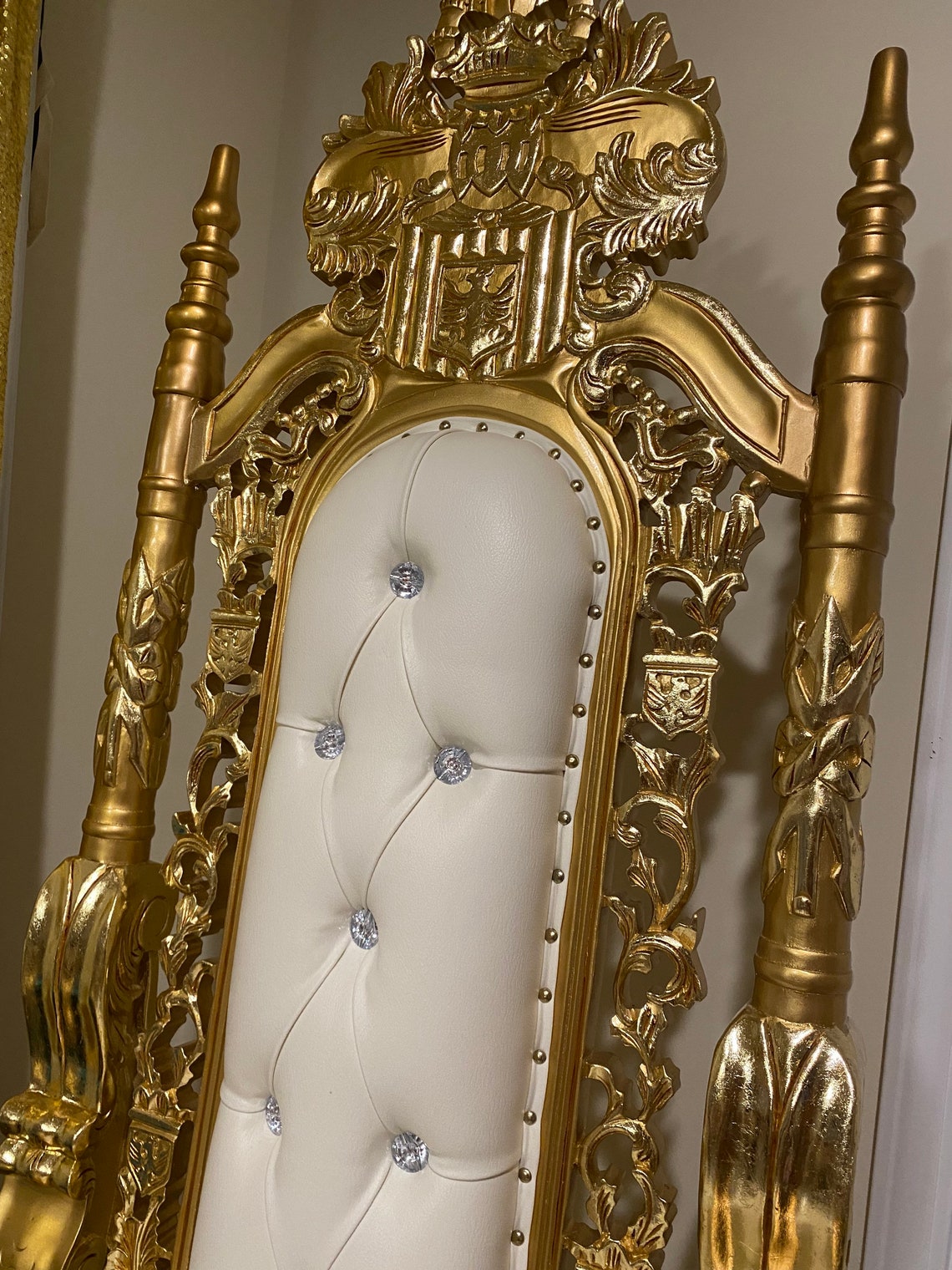 Set of 2 Wedding Throne Chairs Bridal. Hairs king and Queen - Etsy