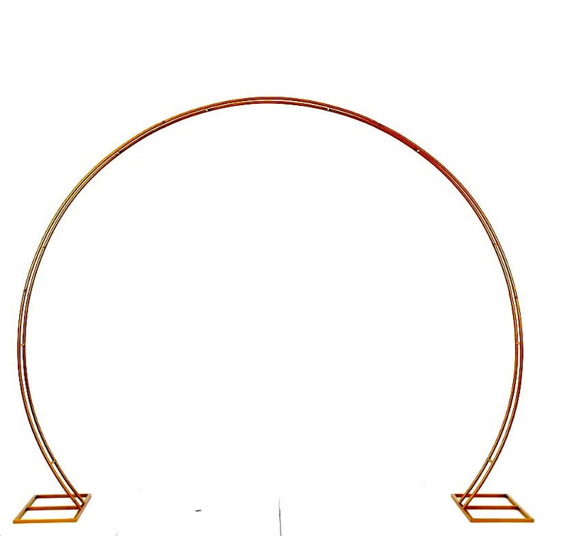 Gold Wedding Arch| Double Circle Arch |metal Arch - Etsy