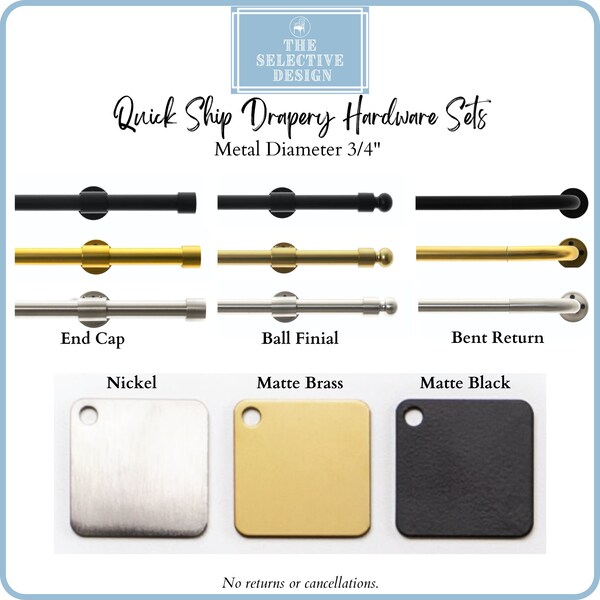 Drapery Hardware - Etsy