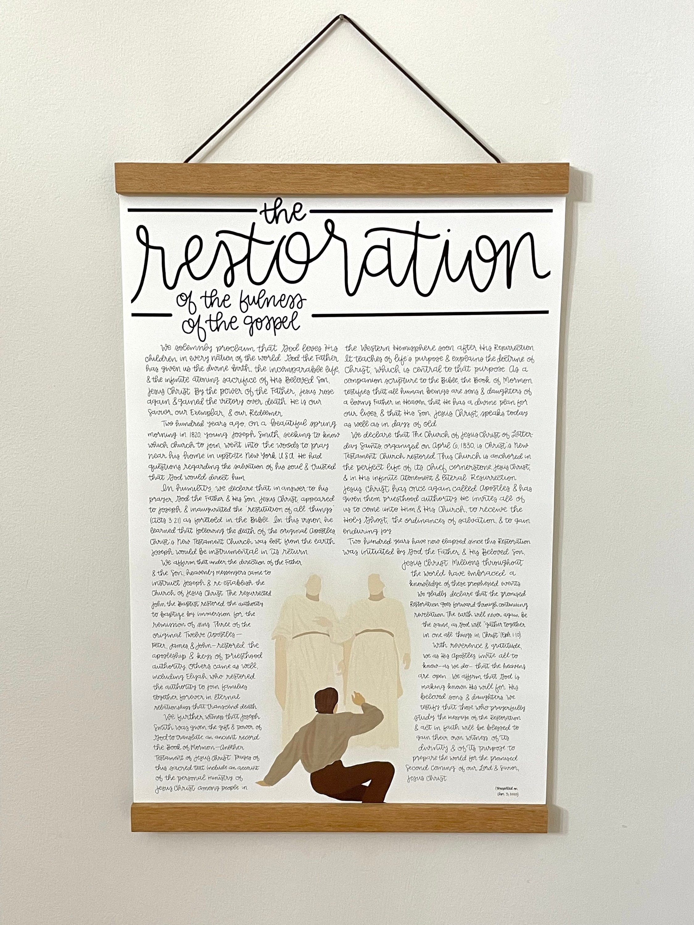 Restoration Proclamation JPG, Printable LDS Art, Restoration ...