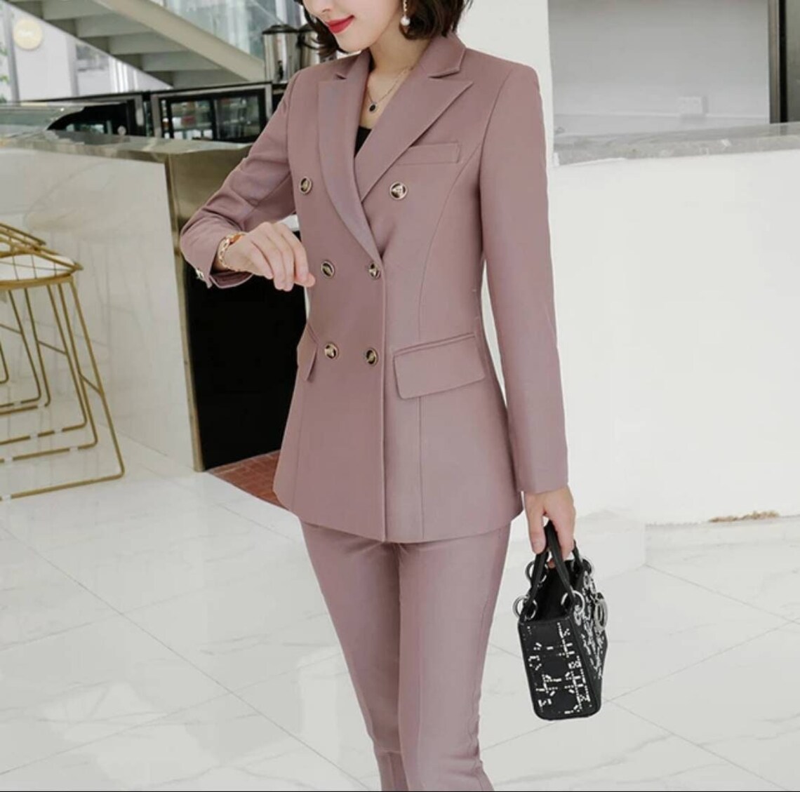 Pink Suit for Women/two Piece Suit/top/womens Suit/womens Suit - Etsy
