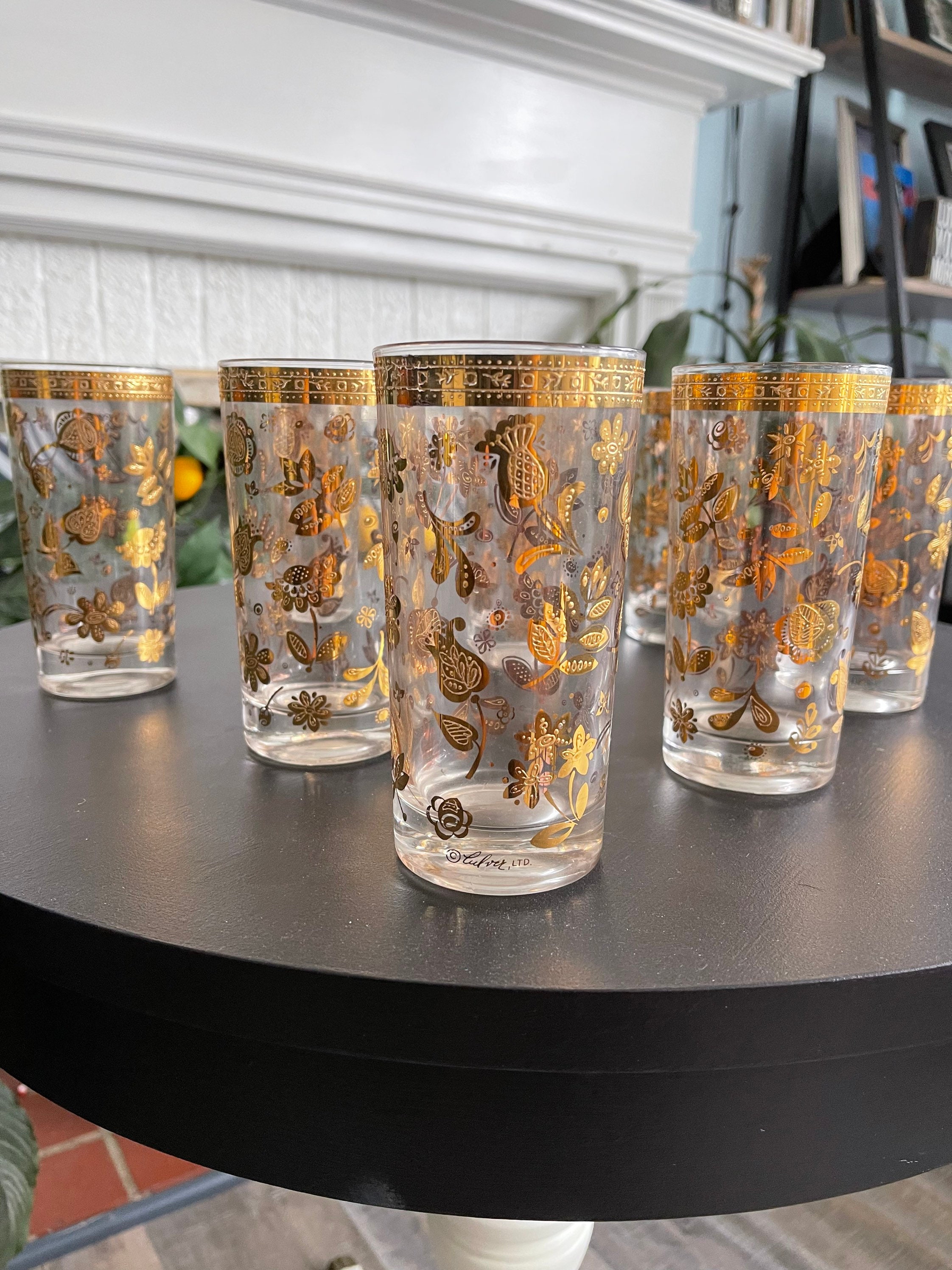 Culver Glassware 1950’s Chantilly Pattern - Etsy