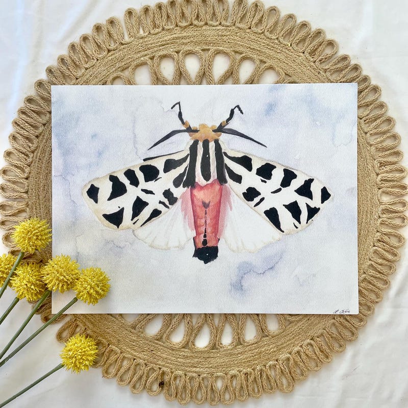 Moth Print - Etsy