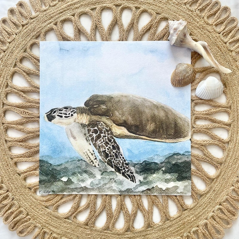 Sea Turtle Print - Etsy