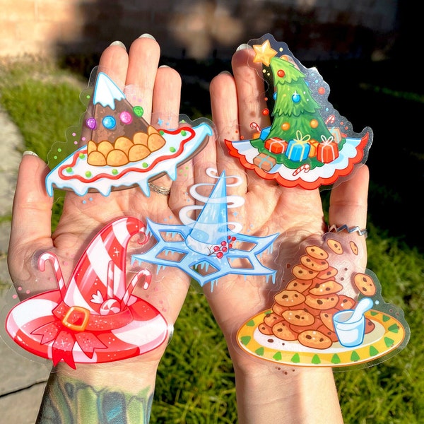 Transparent Snowflake Stickers - Etsy