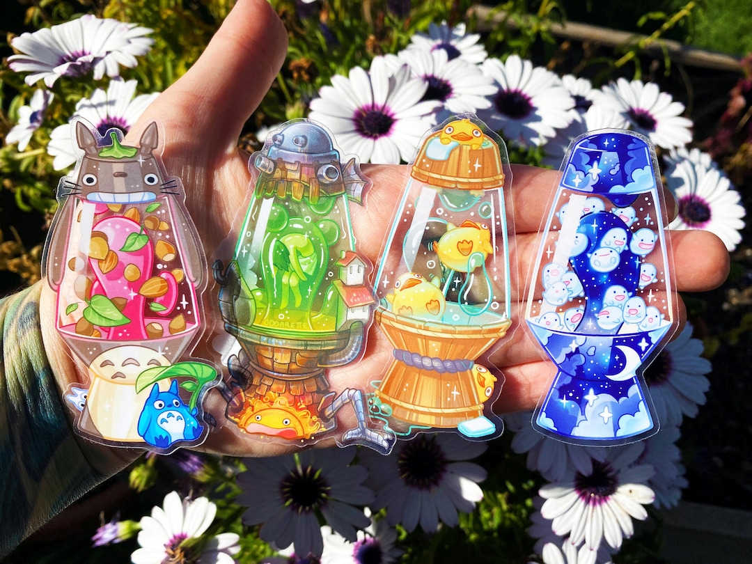 Japanese Fantasy Lava Lamp Stickers: Emo Slime Wizard, Trickster Cat ...