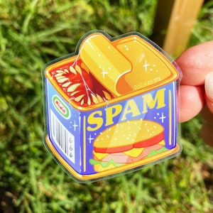 SPAM Stickers - Clam - Glam - Weird Food - Mimic - Pastel Aesthetic ...
