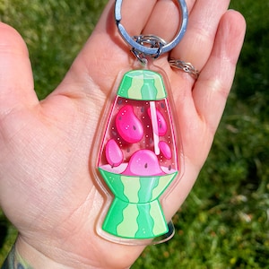 Lava Lamp Keychains - Acrylic Keychain - Waterproof - Retro Nostalgia ...