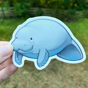 Manatee Sticker Set: Wizard, Dragon, Manatea, Sea Cow - Waterproof ...