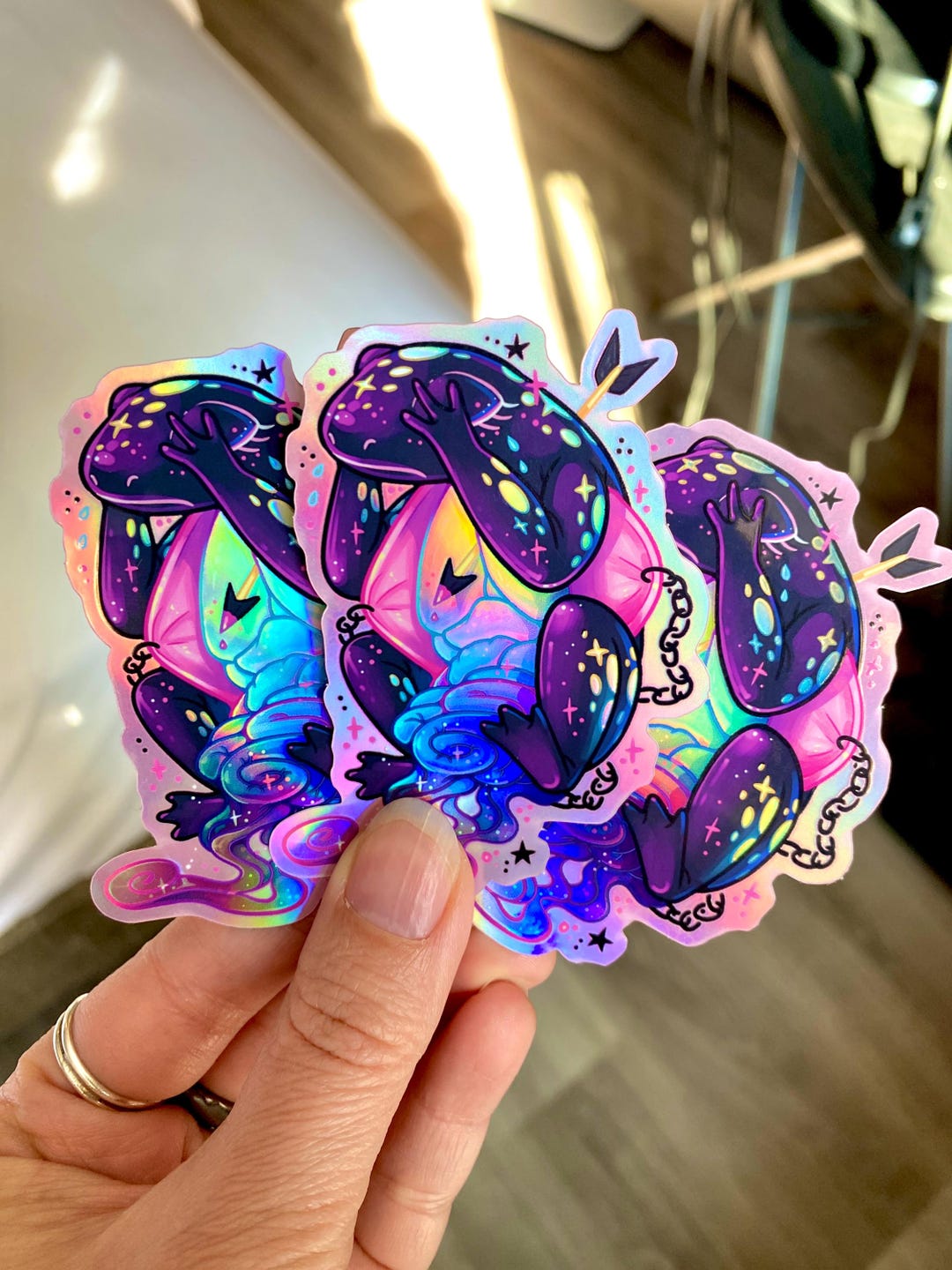 Holographic Frog Anatomy Sticker – Die Cut, Exposure Therapy - Etsy