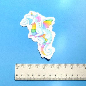 Rainbow Dragon Sticker Transparent Sticker Vinyl Sticker Waterproof ...