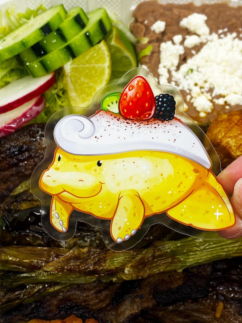 Manatee Stickers: Series 11 - Mexican Foods - Waterproof Transparent ...