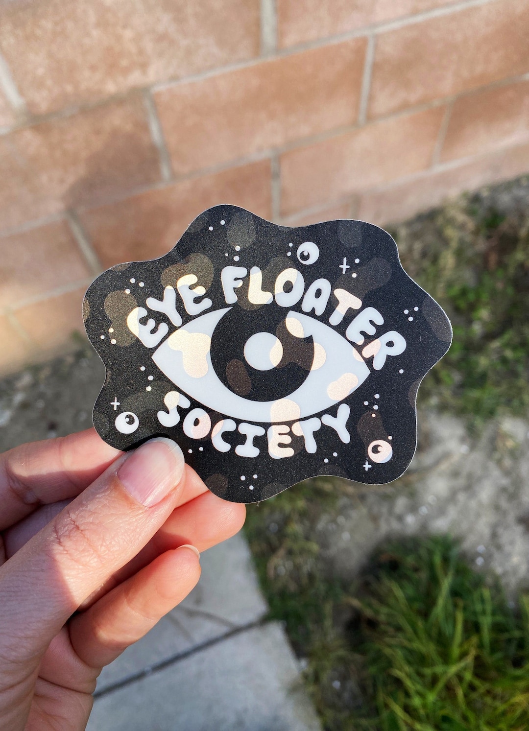 Eye Floaters Sticker - Holographic Sticker - Vinyl Sticker - Die Cut ...