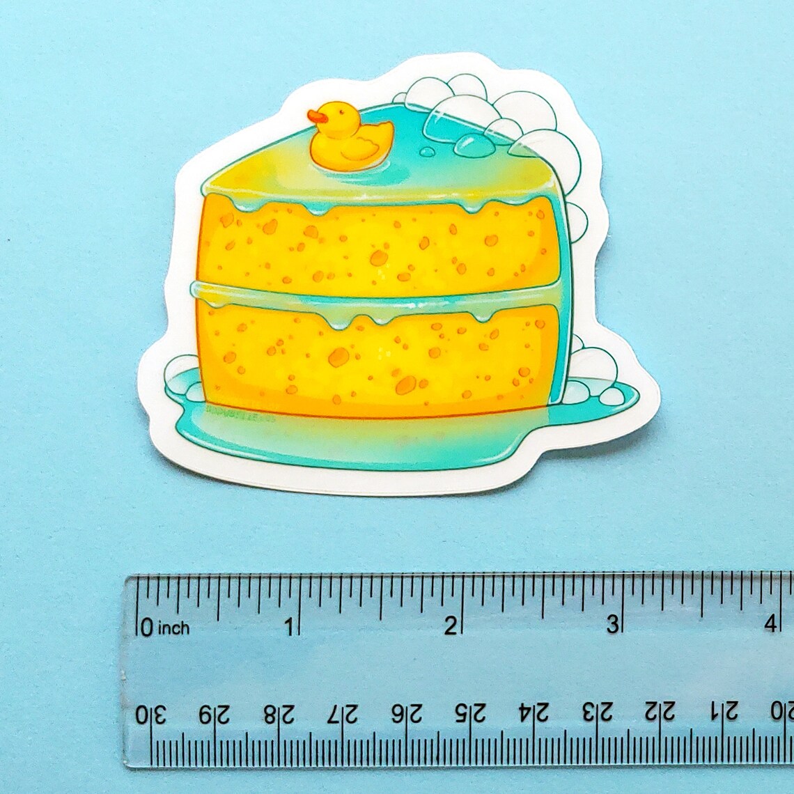 Sponge Cake Sticker Semi Transparent Sticker Vinyl Sticker - Etsy