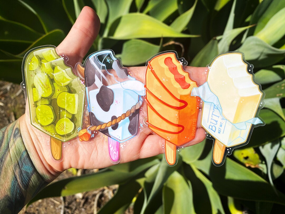 Popsicle Stickers - Transparent Stickers - Popstickles - Butter ...