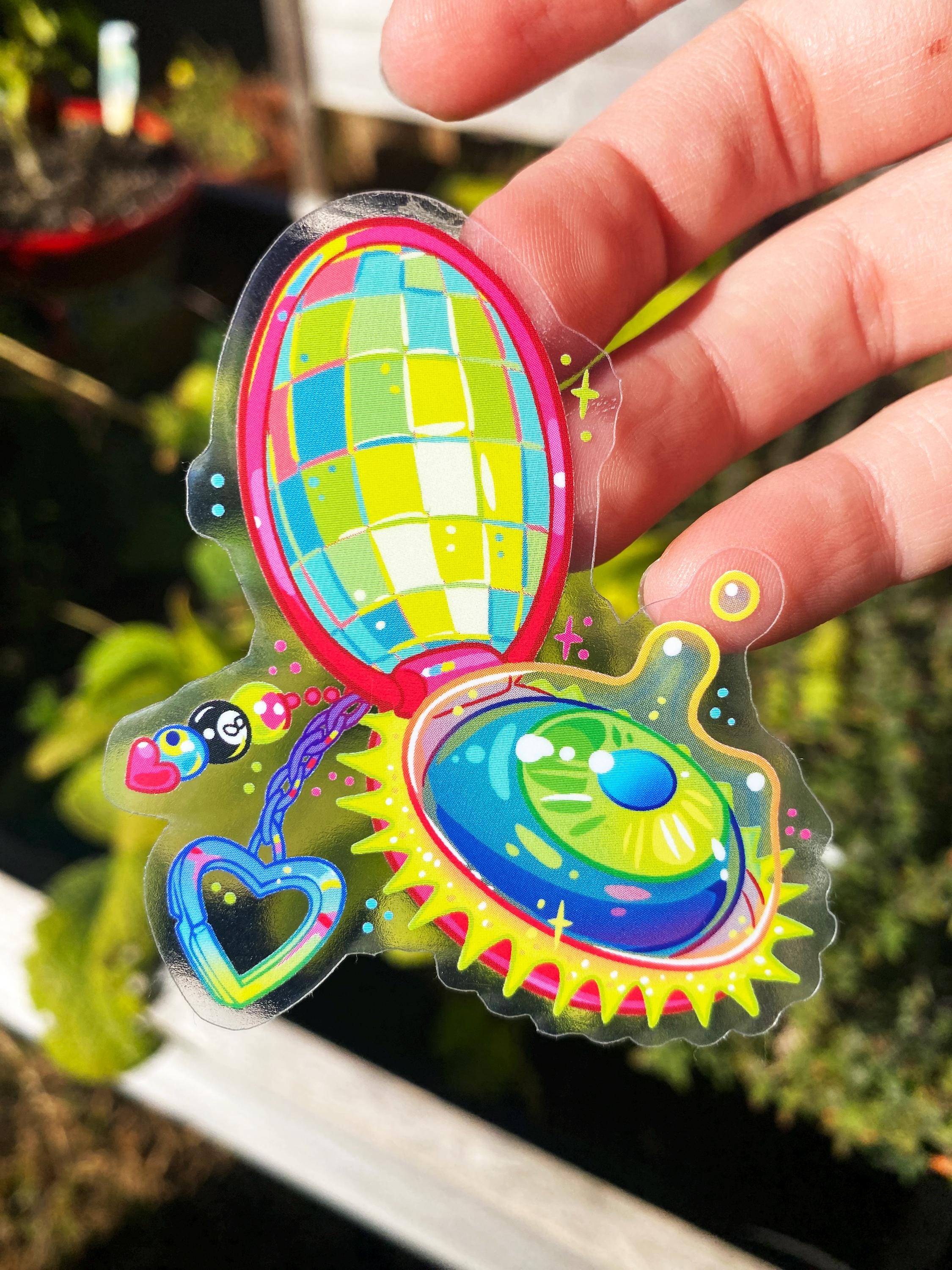 Pocket Creatures Stickers - Mimic - Beetle - Disco - Psychedelic ...