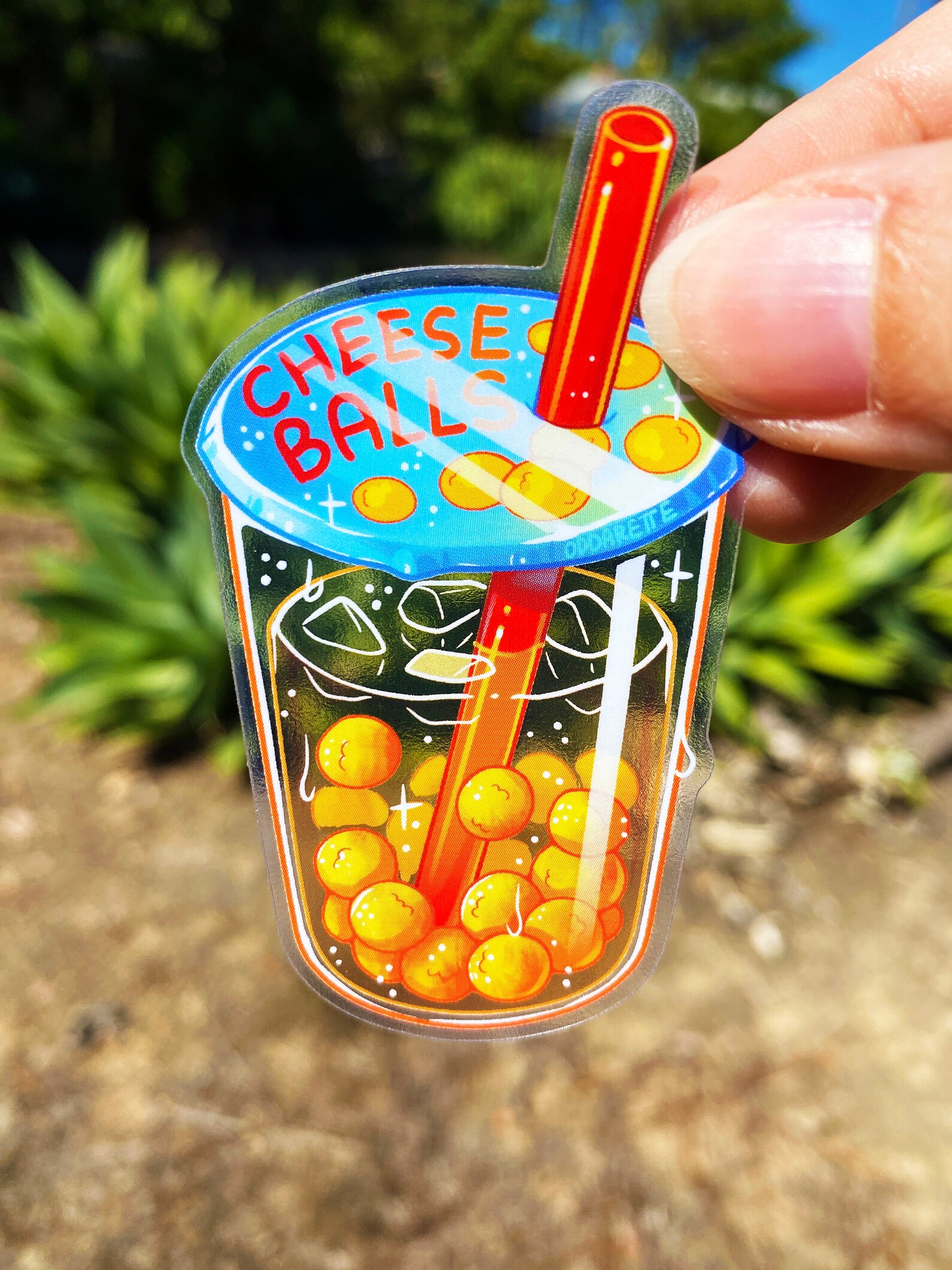 Cursed Boba Stickers Series 1 - Cheese Balls - Mozzarella Pearls ...