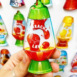 Condiment Lava Lamp Magnets Ketchup Mustard Ranch Dressing Soy Sauce ...