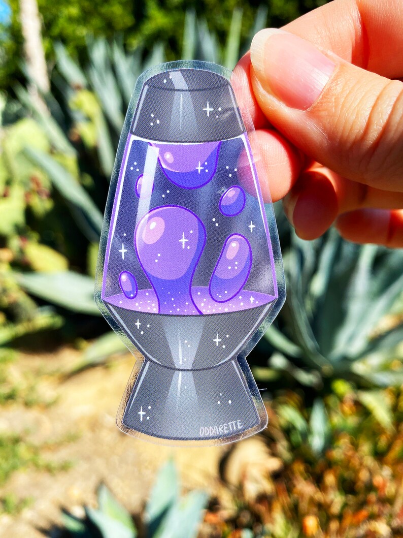 Vintage Lava Lamp Stickers: Transparent Waterproof Retro Art - Etsy