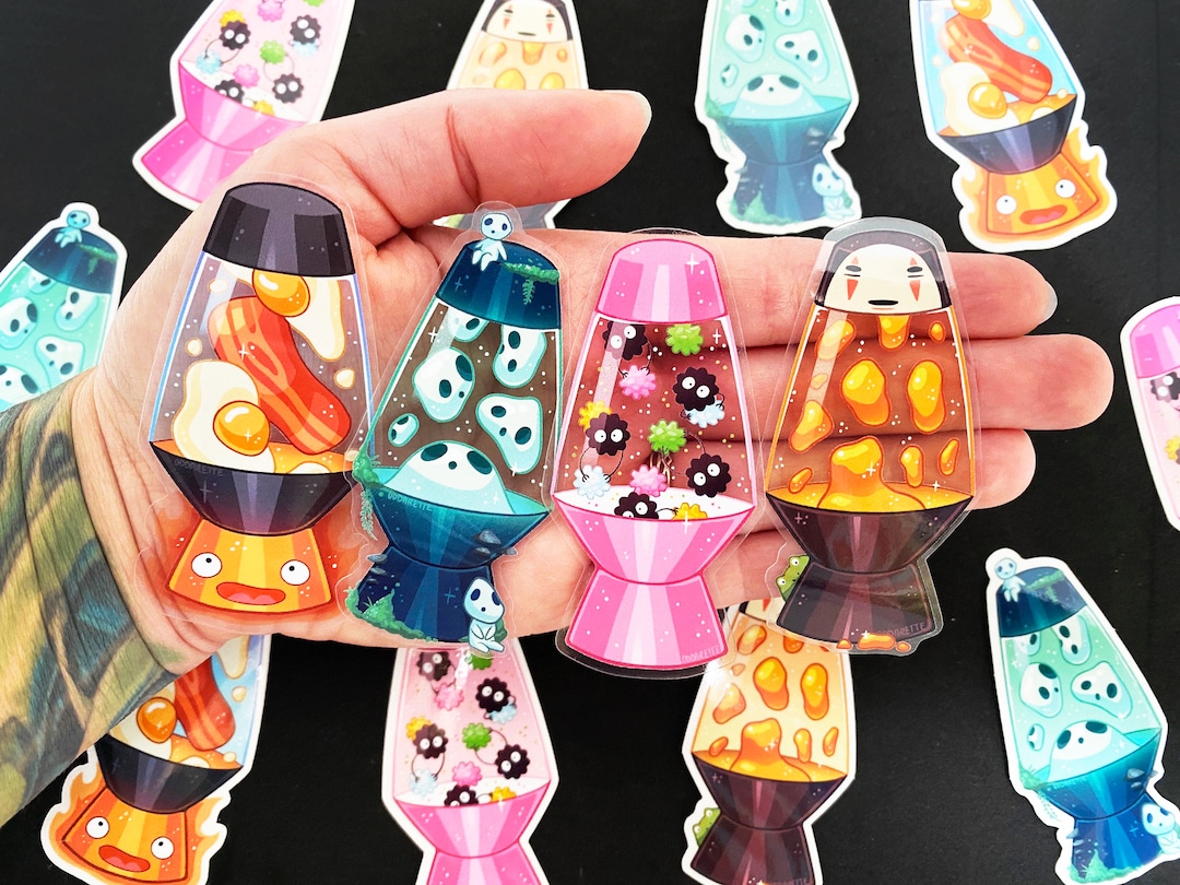 Japanese Fantasy Lava Lamp Stickers: Fire Demon, Candy Sprites ...