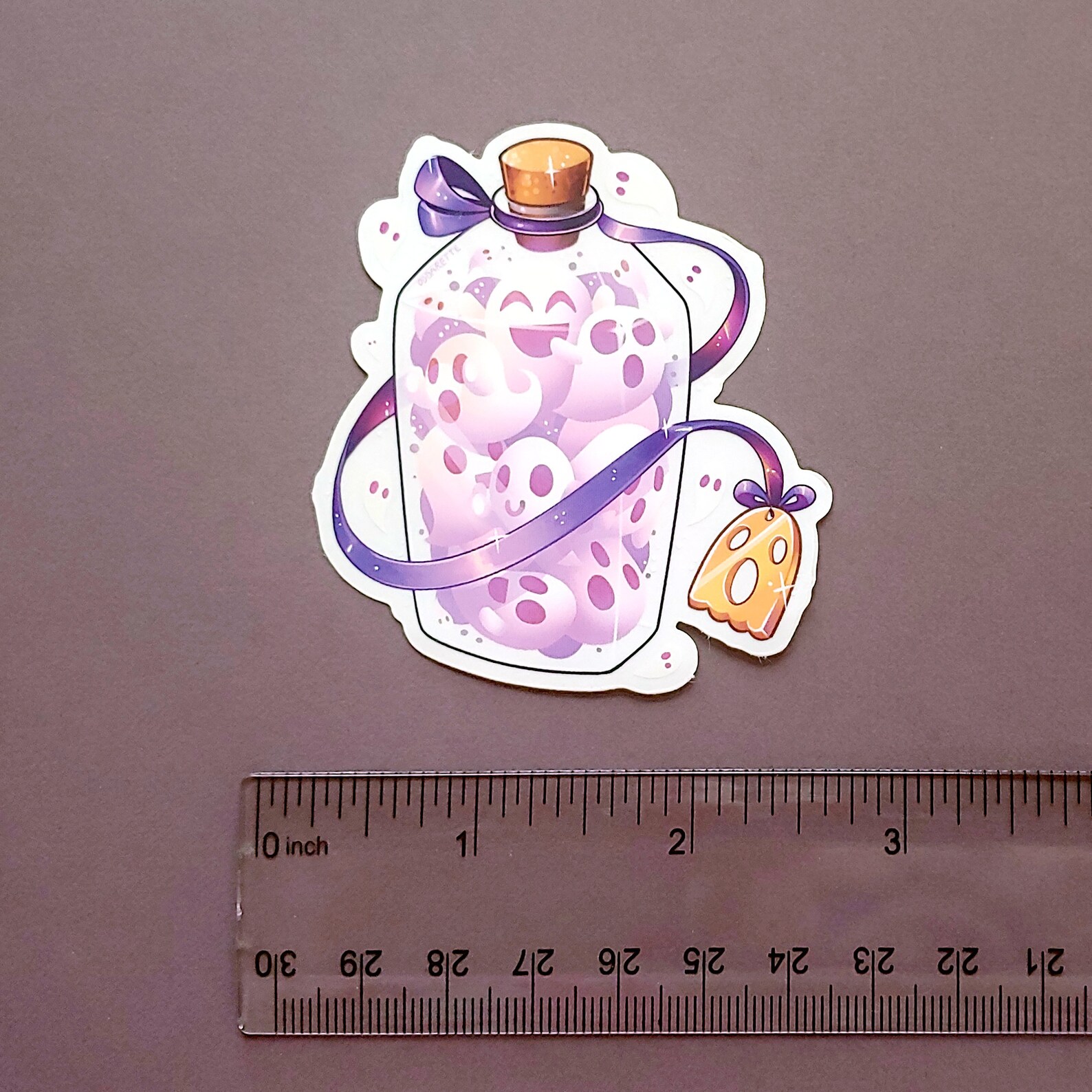 Bottle of Boos Ghost Sticker - Transparent Vinyl Die Cut, Halloween - Etsy