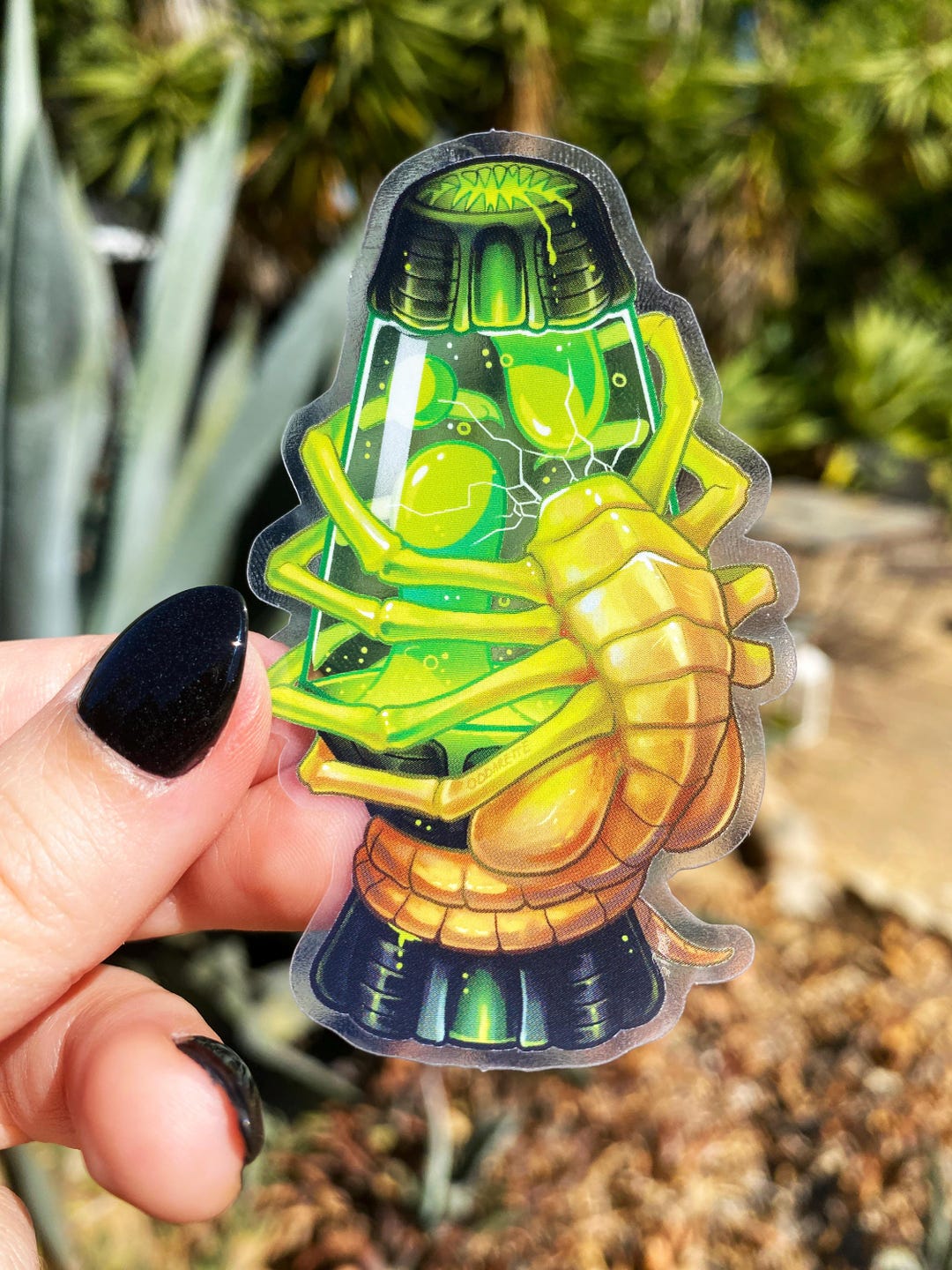 Alien Lava Lamp Sticker - Horror Aesthetic - Xenomorph - Creature ...