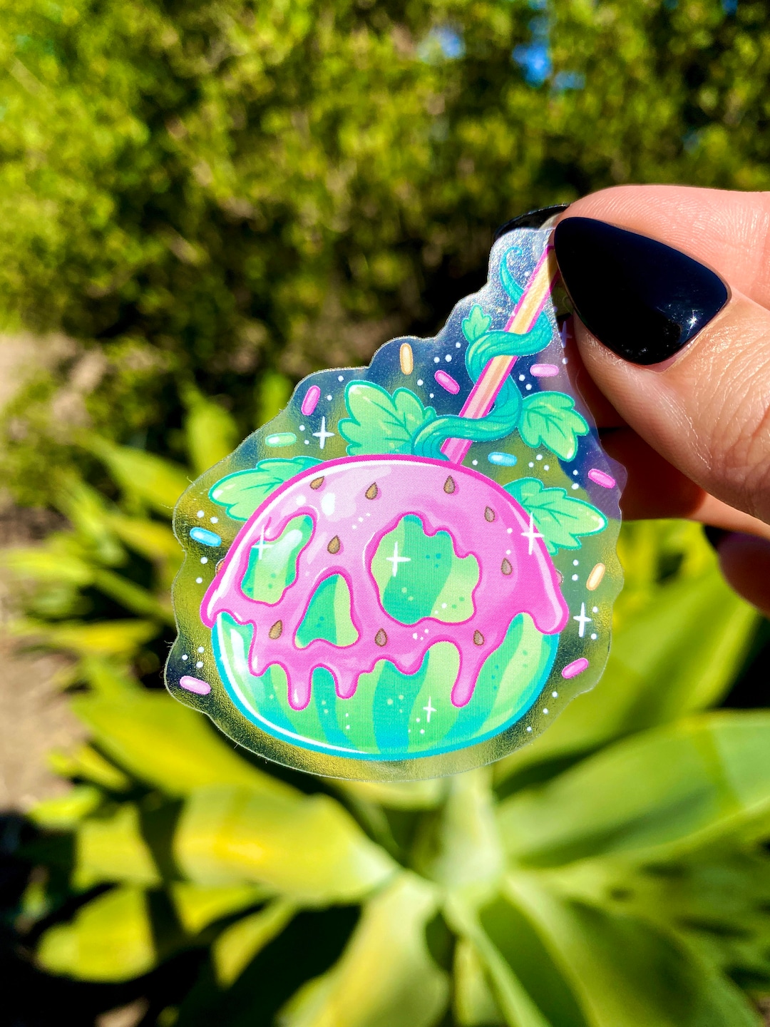 Poison Watermelon Sticker Transparent Sticker Vinyl Sticker Waterproof ...