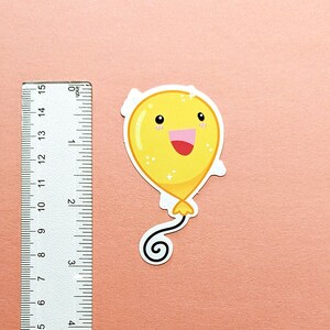 Happy Balloon Sticker Transparent Sticker Cute Balloon - Etsy