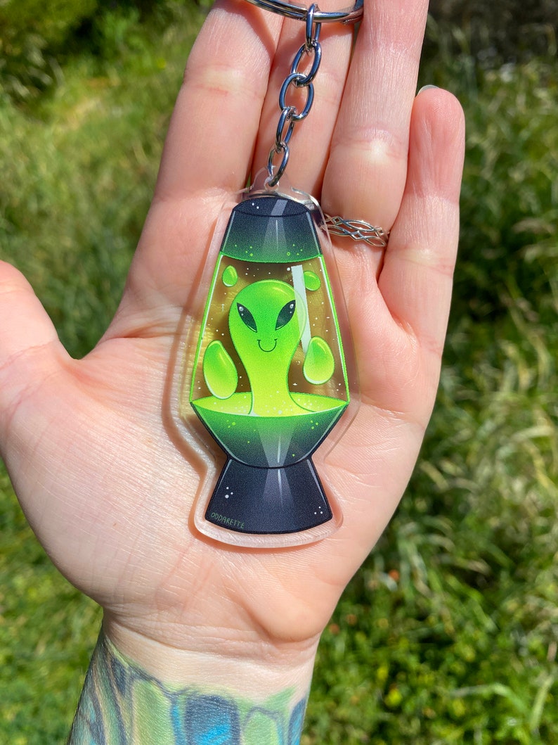 Lava Lamp Keychains - Acrylic Keychain - Waterproof - Retro Nostalgia ...