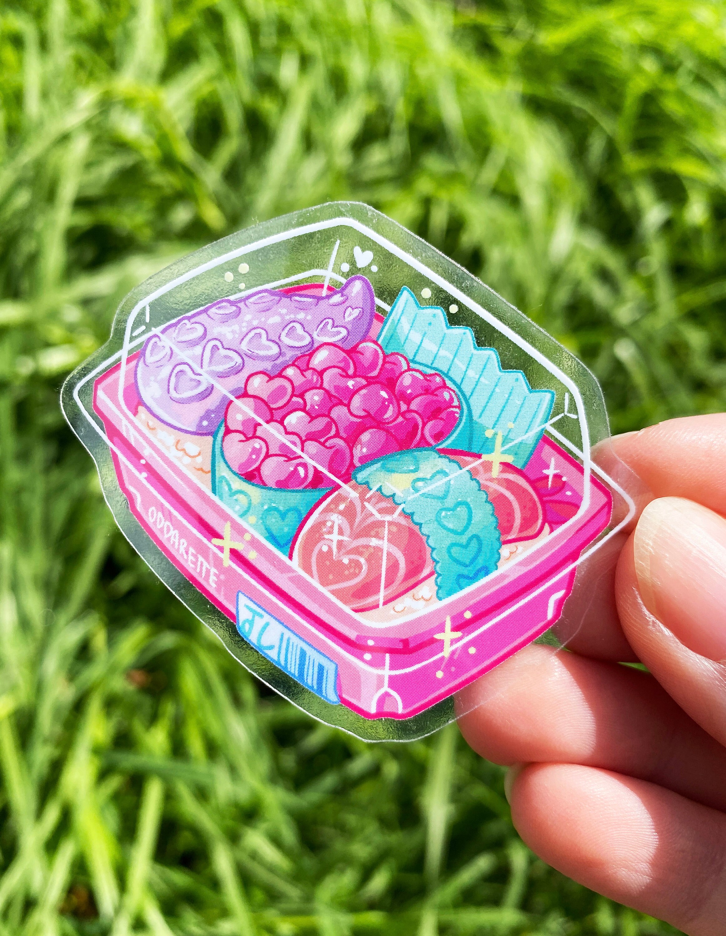 Lovecore Sushi Stickers: Transparent Waterproof Art - Human Made - Etsy
