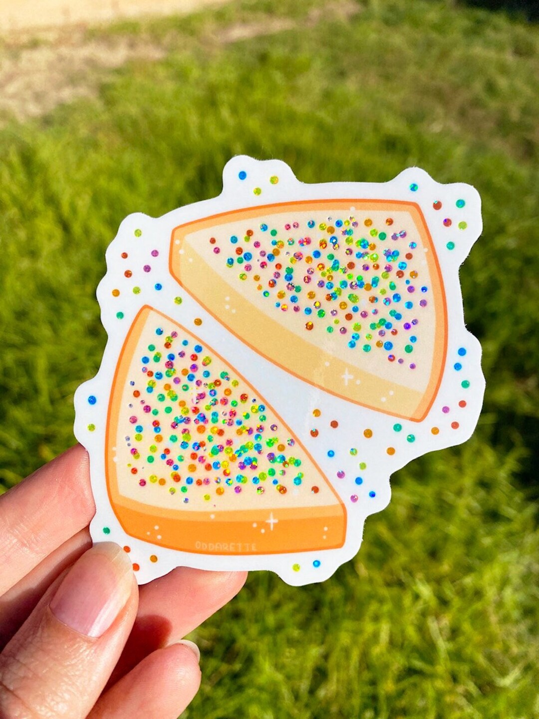 Fairy Bread Sticker Glitter Sticker Vinyl Sticker Waterproof Pastel ...