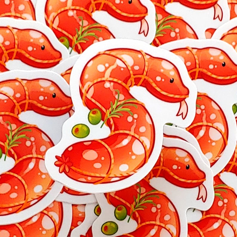 Food Snakes Stickers Matte Stickers Cute Snakes Snake - Etsy